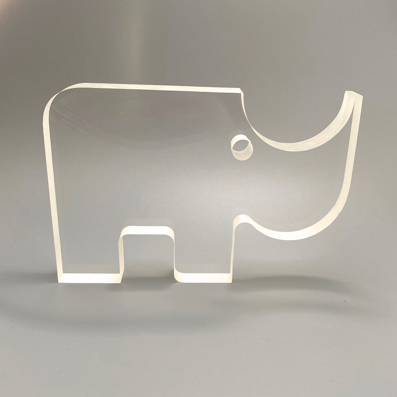 Guzzini large lucite rhino – Samantha Howard Vintage