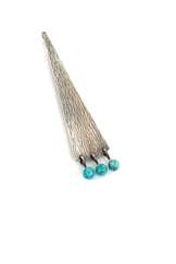 Hans Hansen extra long silver & amazonite kinetic pendant ~ scarce ...