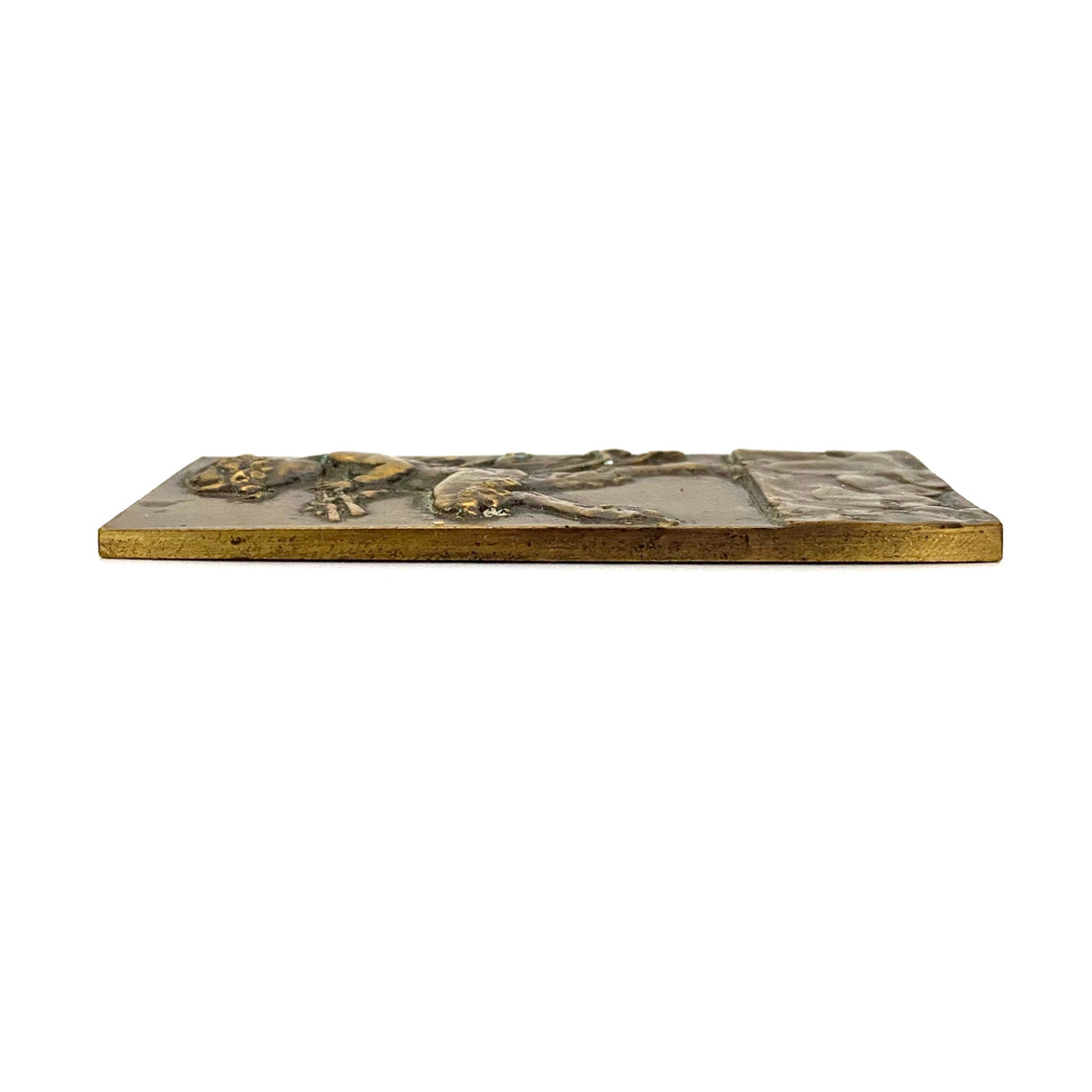 Henri Dropsy France bronze plaque of Pan – Samantha Howard Vintage