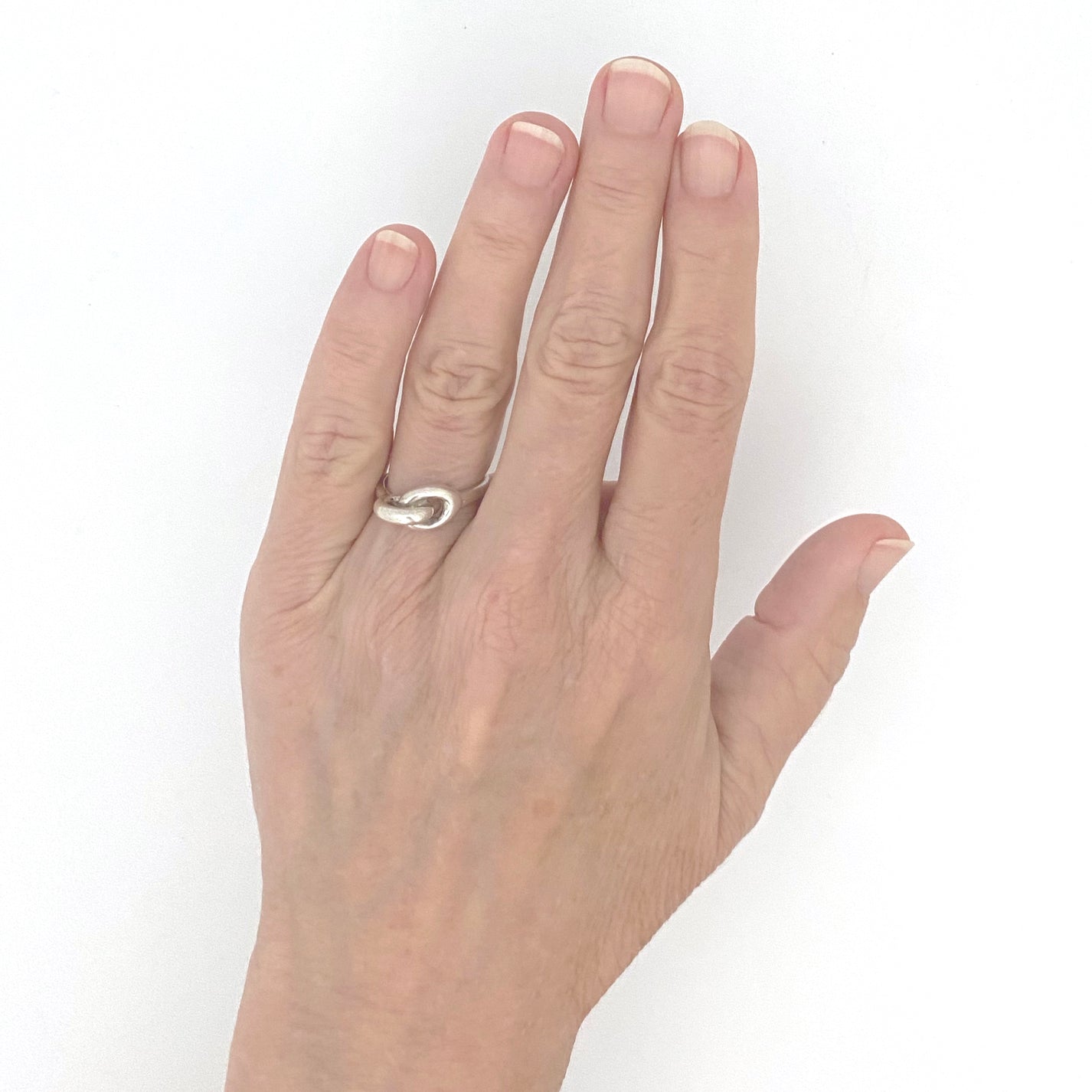 Rafael Canada sterling silver double loop ring – Samantha Howard Vintage