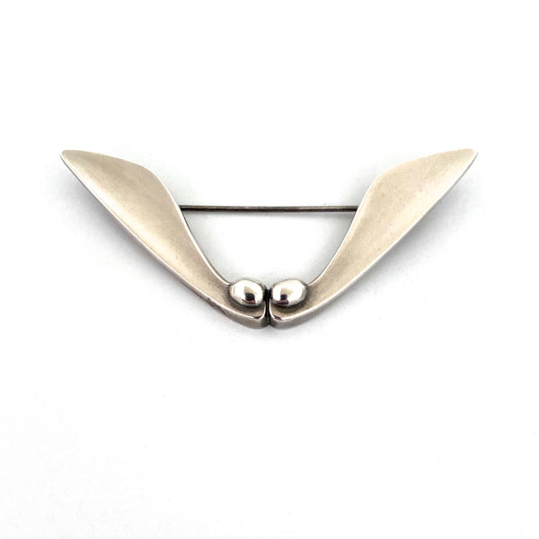 Anton Michelsen large silver brooch by Eigil Jensen ~ scarce – Samantha ...