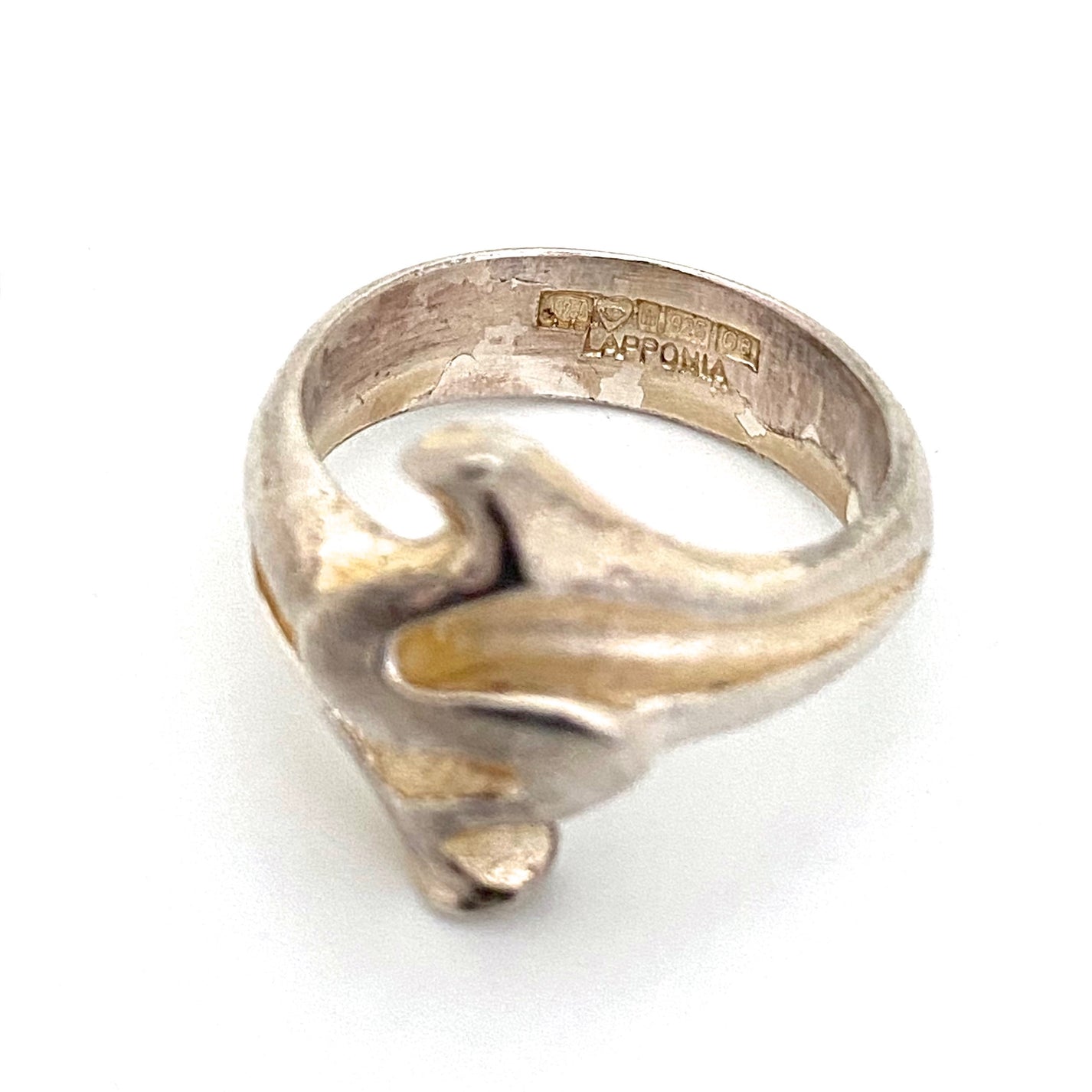 Lapponia textured silver ring ~ 1984 – Samantha Howard Vintage