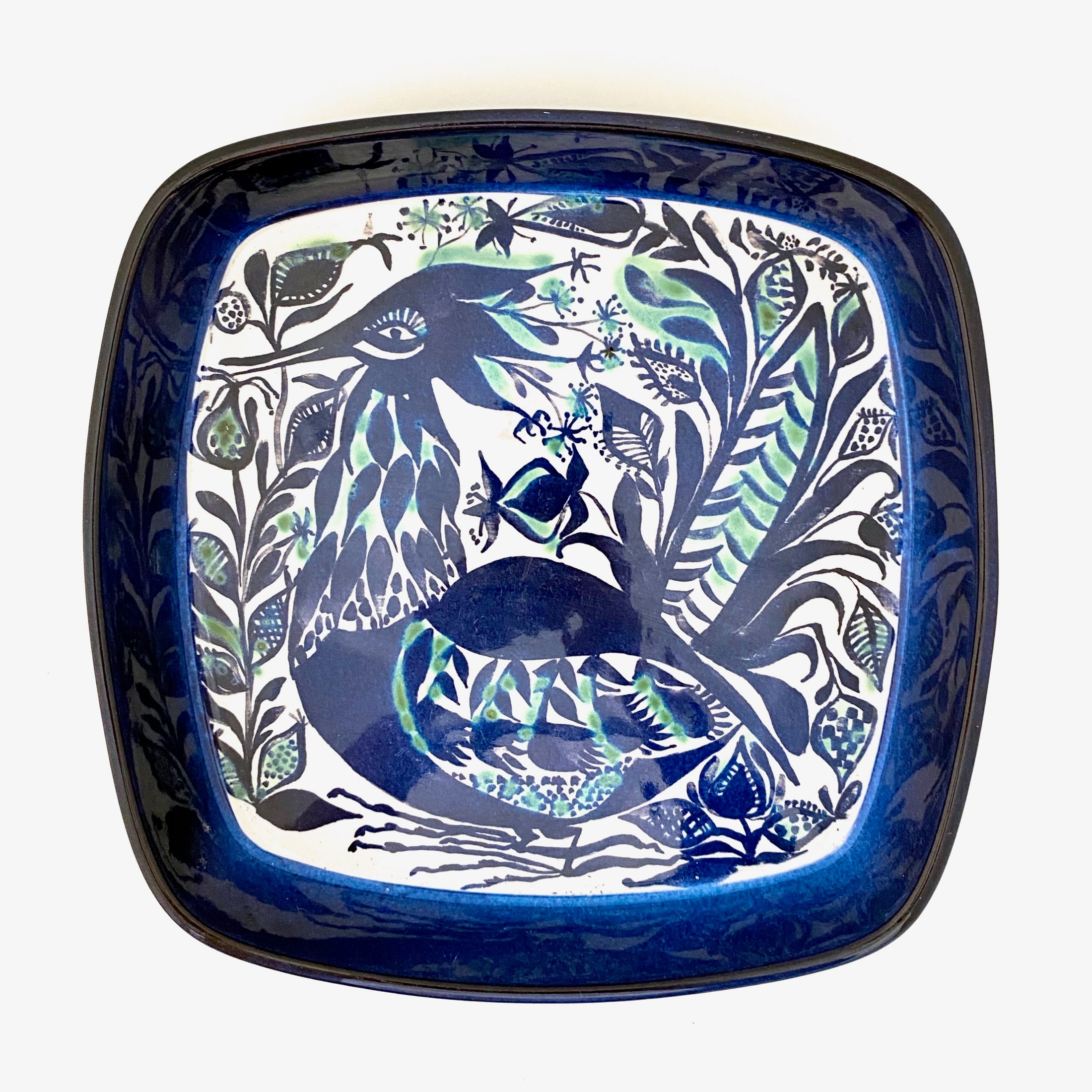 Royal Copenhagen 'Tenera' square bird dish ~ Marianne Johnson ...