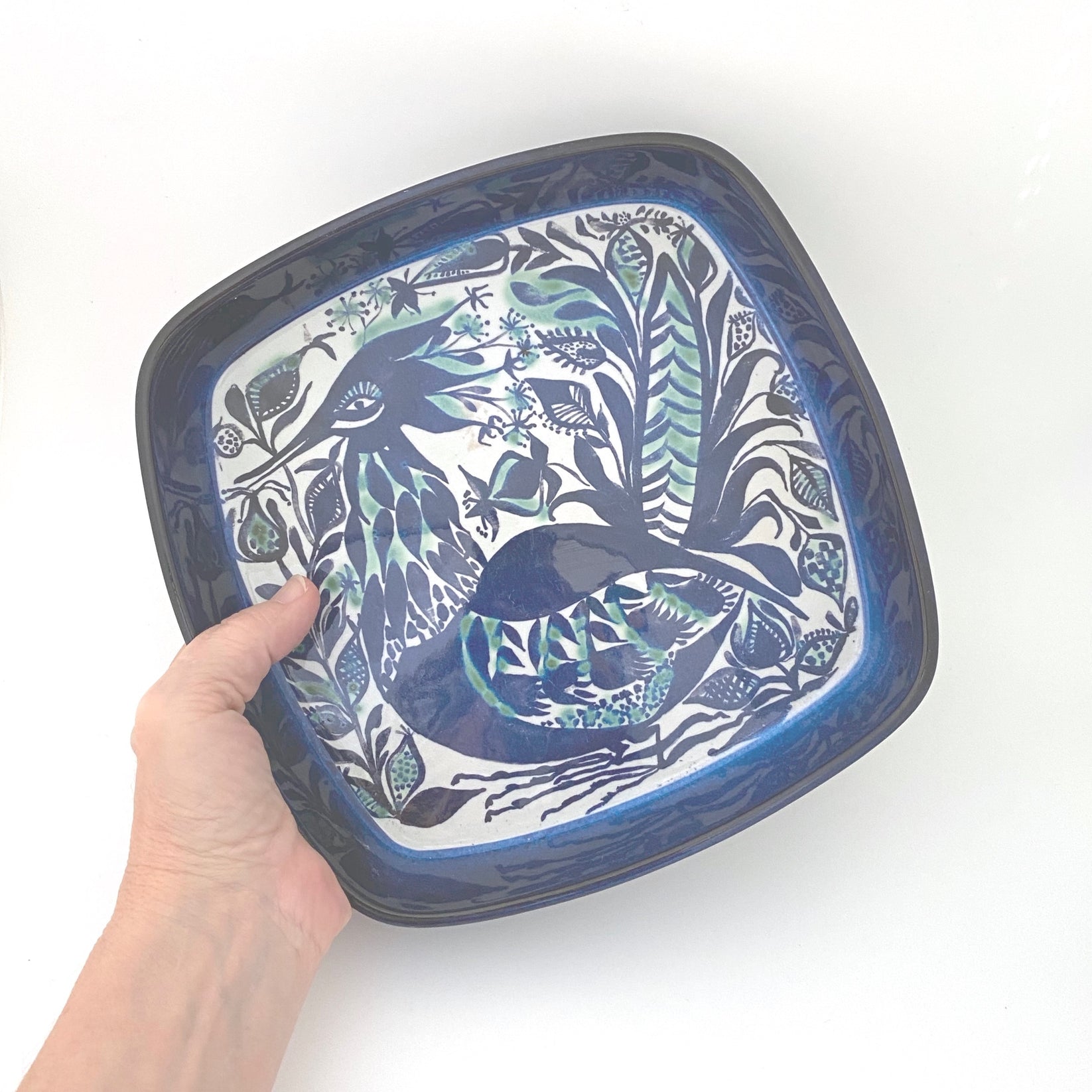 Royal Copenhagen 'Tenera' square bird dish ~ Marianne Johnson ...