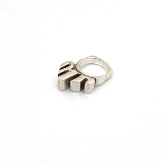 large & heavy silver ring – Samantha Howard Vintage