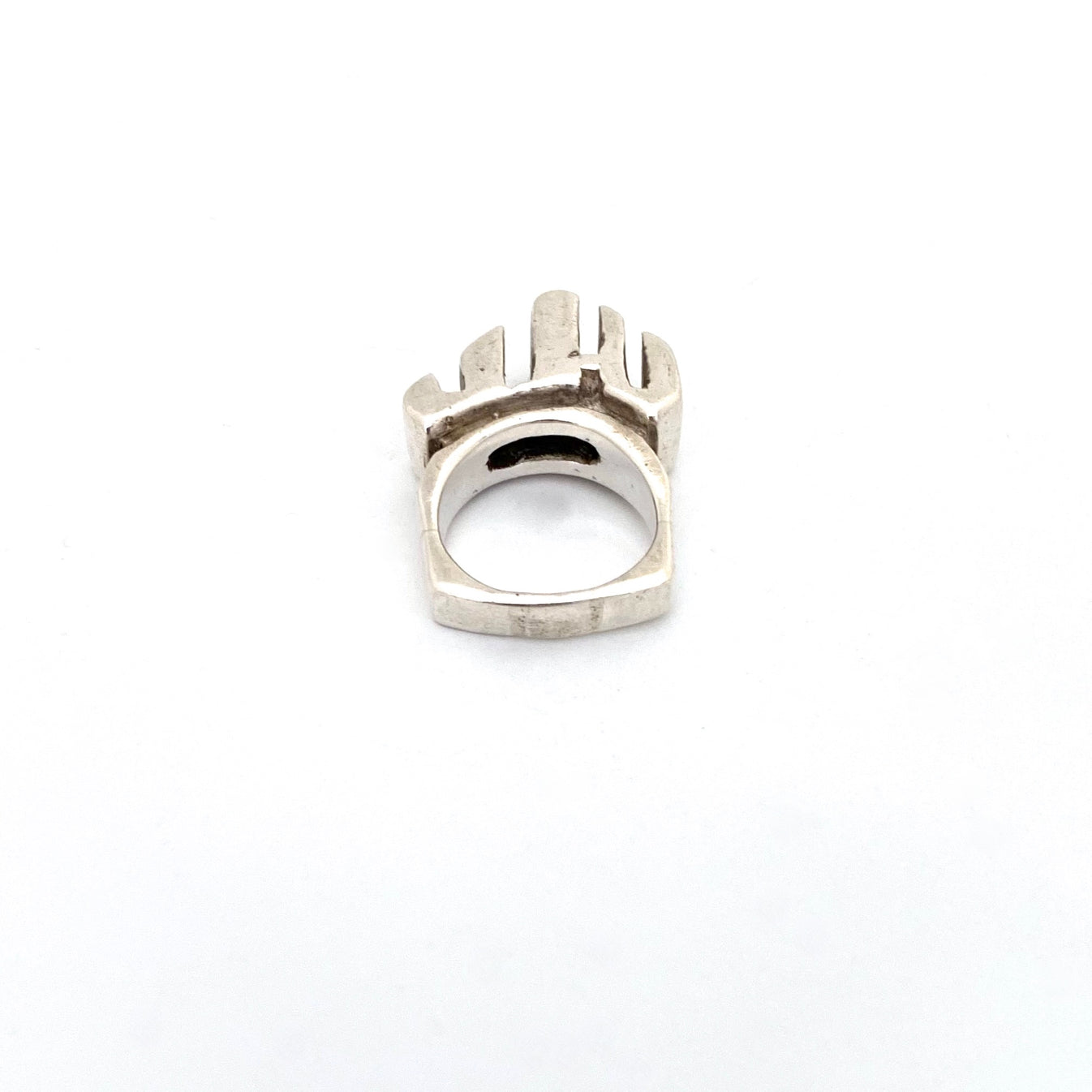 large & heavy silver ring – Samantha Howard Vintage