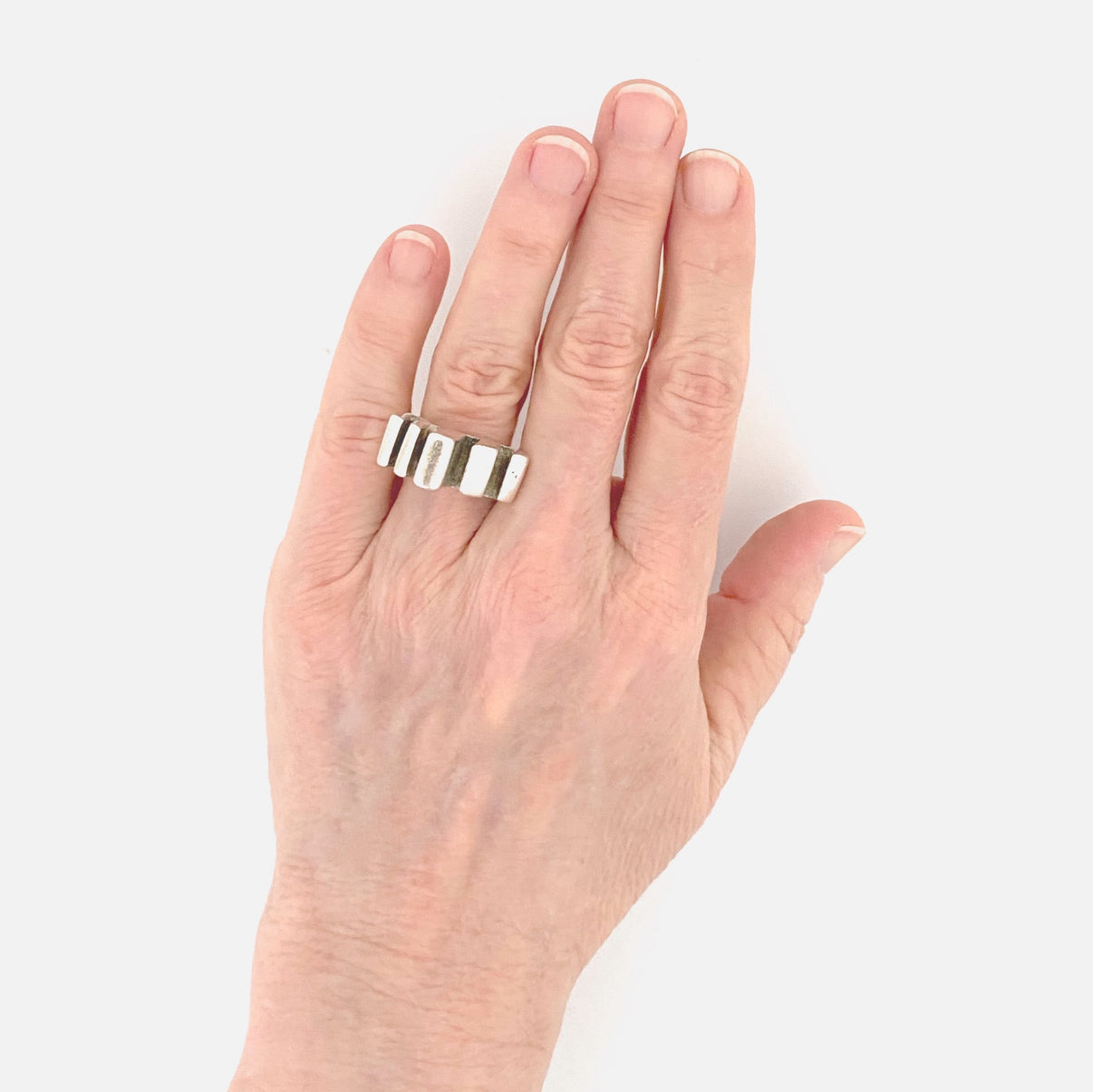 large & heavy silver ring – Samantha Howard Vintage