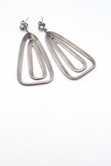 Darla Hesse kinetic silver double drop earrings – Samantha Howard Vintage