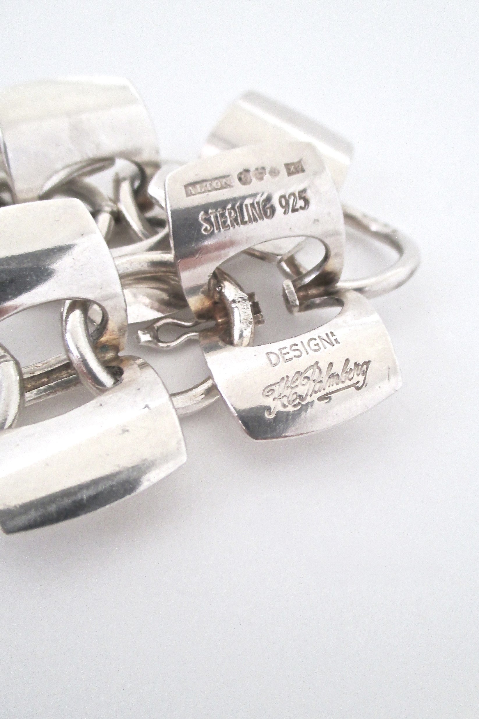 Alton heavy silver link bracelet - KE Palmberg 1972 – Samantha Howard ...