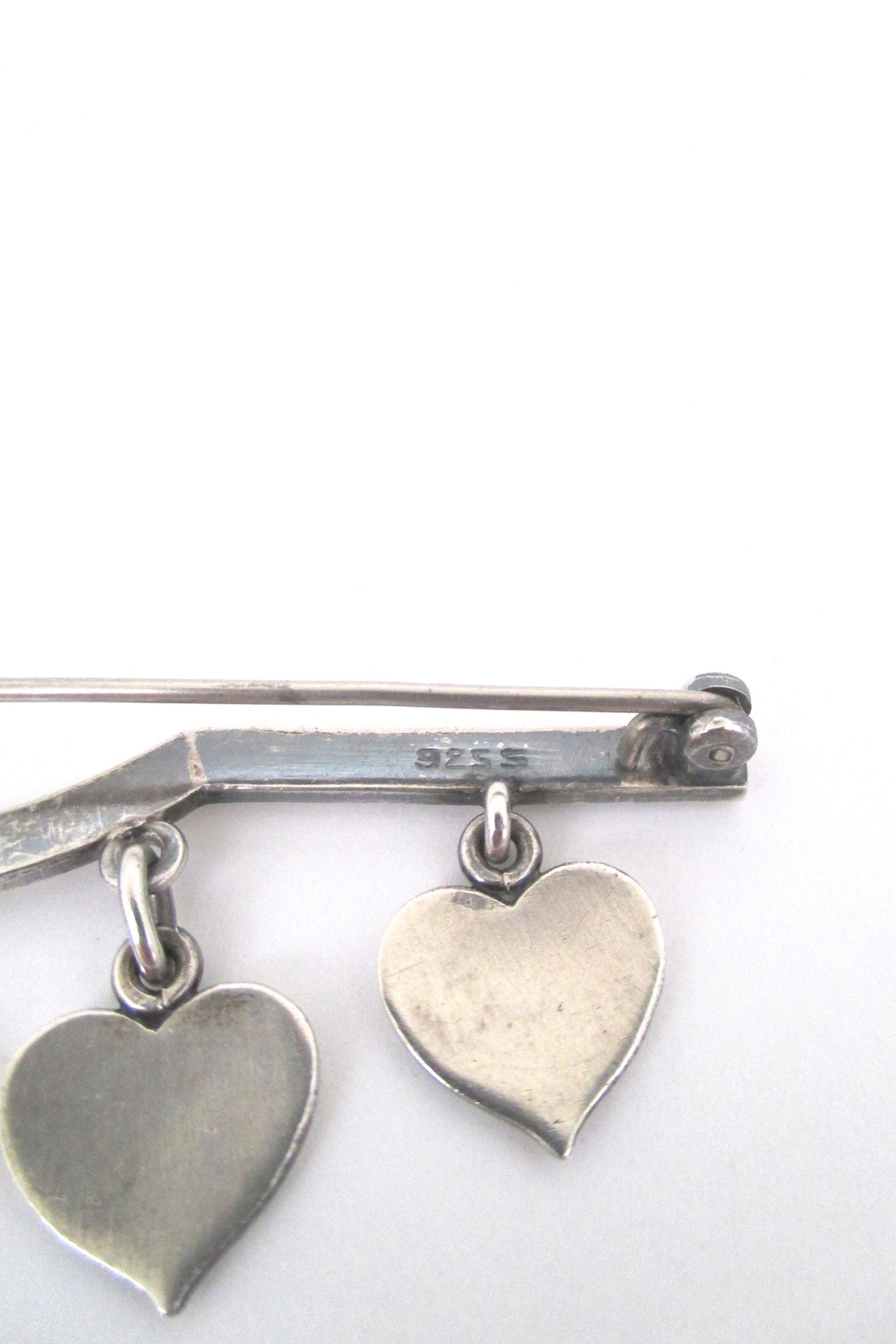 Hans Hansen large kinetic 'aligned hearts' brooch – Samantha Howard Vintage