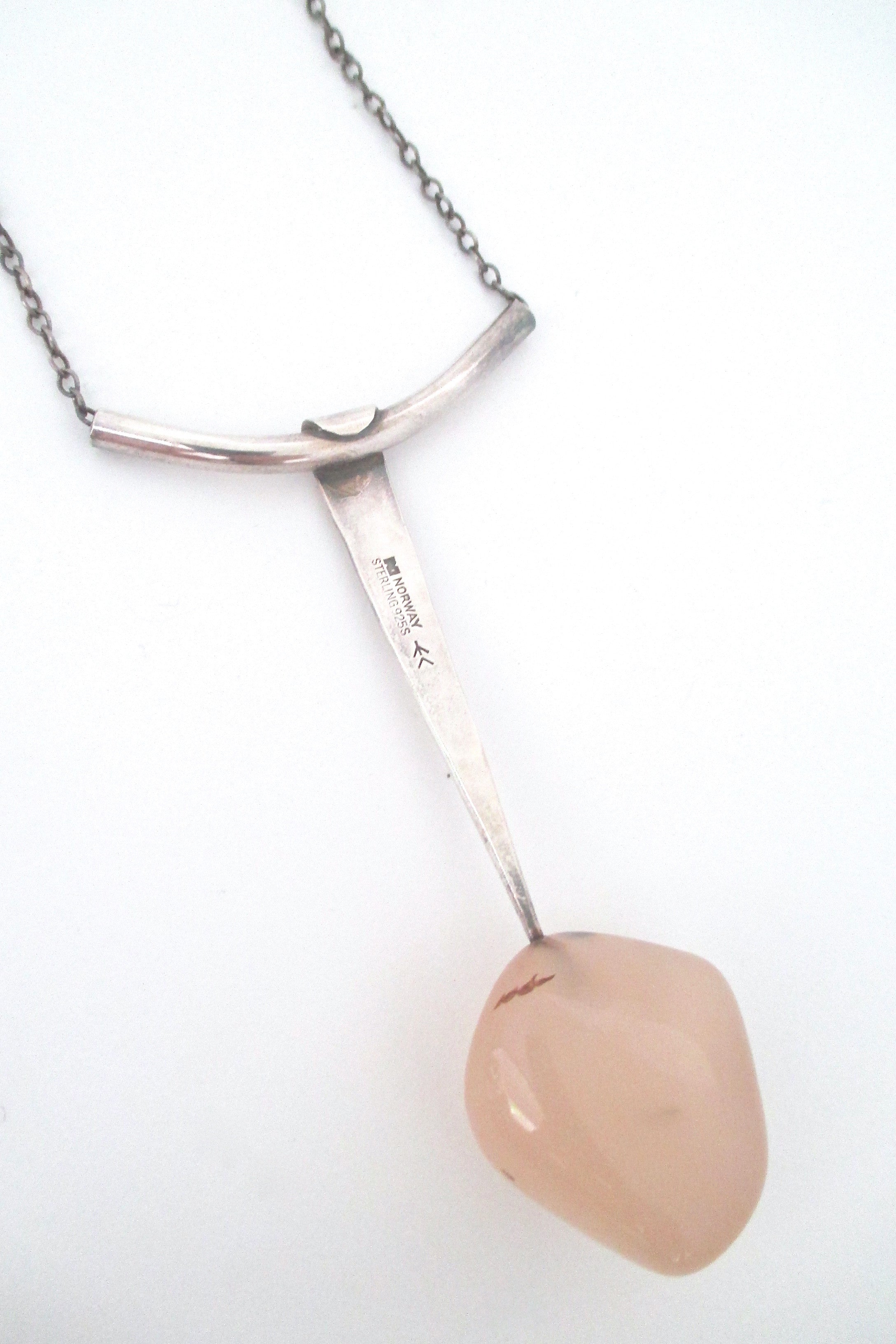 Erling Christoffersen for Plus Designs long stone pendant necklace ...