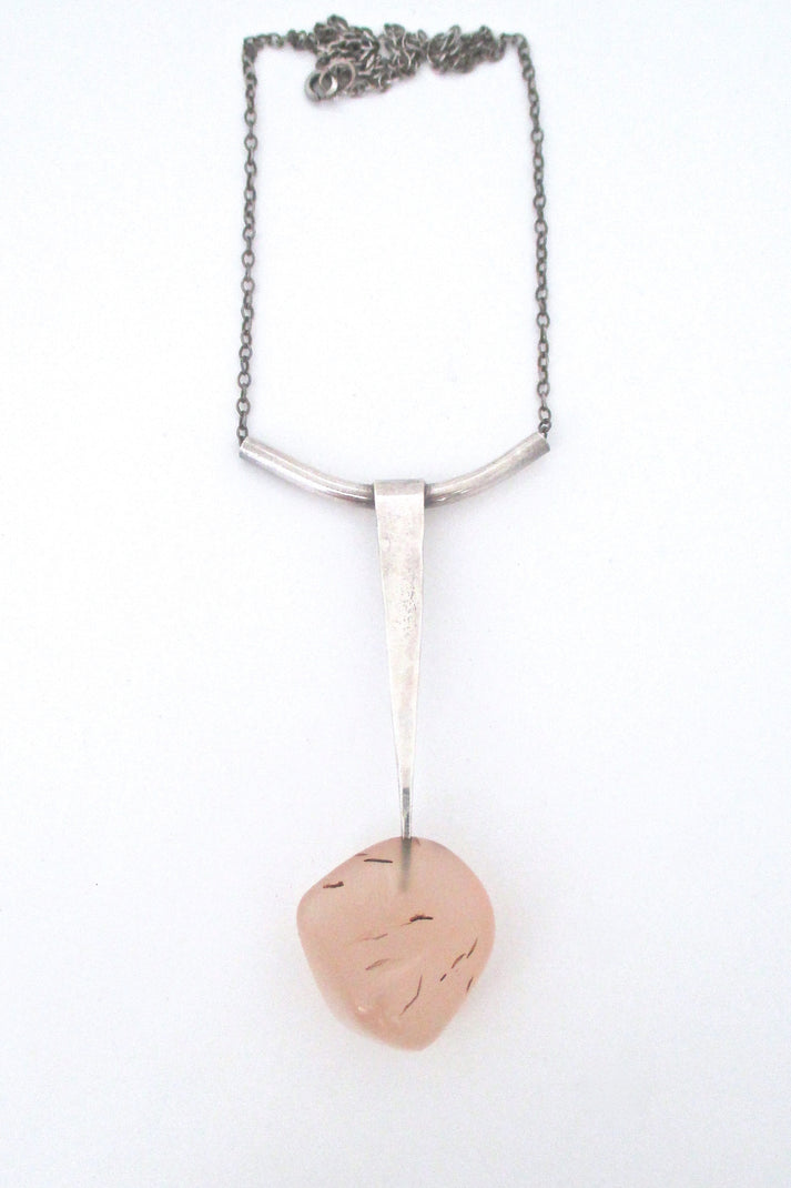 Erling Christoffersen for Plus Designs long stone pendant necklace ...