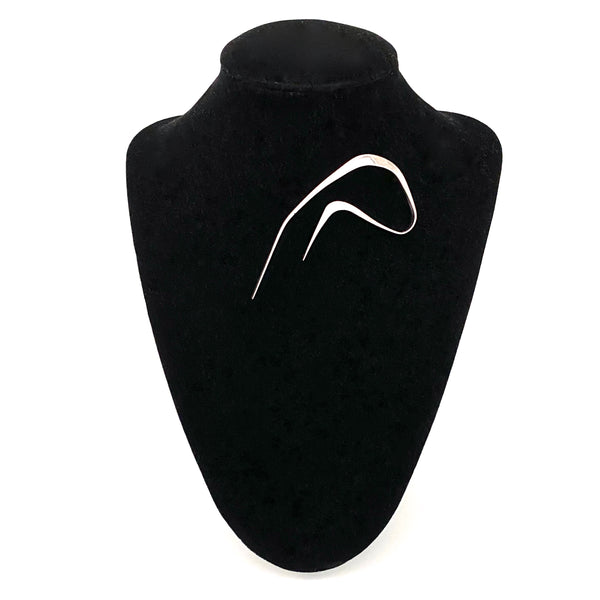 Betty Cooke large freeform silver brooch – Samantha Howard Vintage