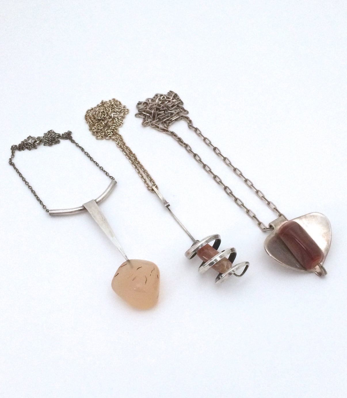 Erling Christoffersen for Plus Designs long stone pendant necklace ...