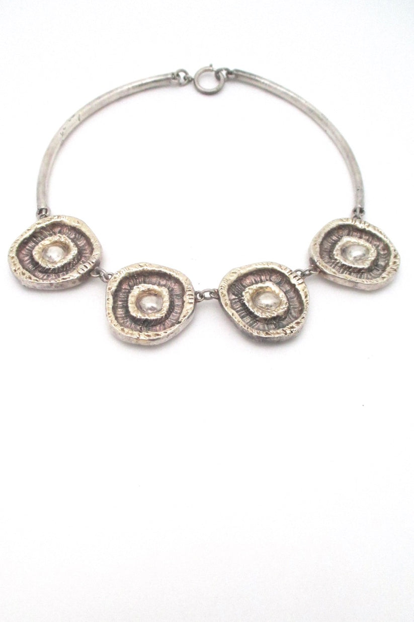 Rachel Gera 'silver circles' choker necklace – Samantha Howard Vintage